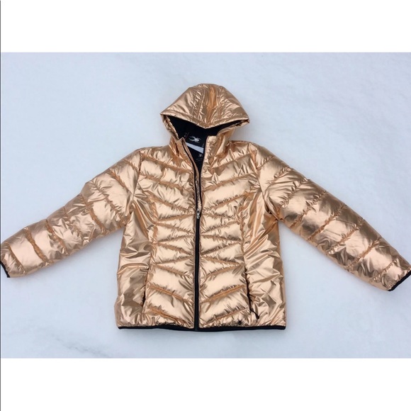 Spyder | Jackets & Coats | Nwt Girls Spyder Rose Gold Puffer Jacket ...